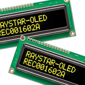 monochrome alphanumeric OLED